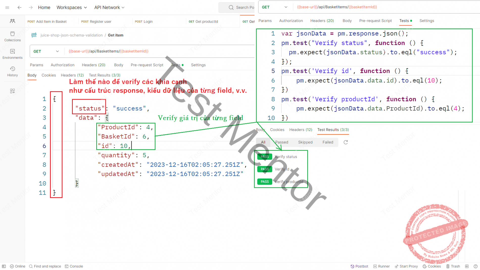 Kiểm Thử JSON Schema - Test Mentor